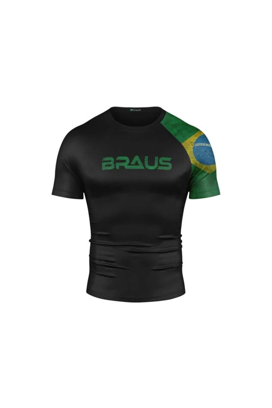 Rash Guard Bandeira do Brasil Manga Curta – Braus Fight Brasil